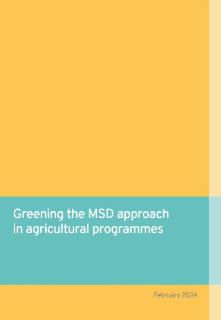 Greening the MSD Approach for Agricultural Programs - The Canopy Lab